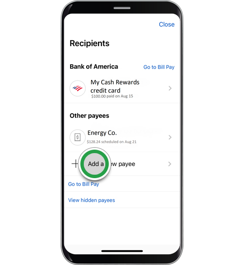 How to add a payee to your bank account with the Mobile Banking App ...