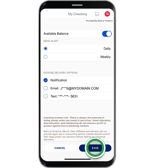 How to set account activity alerts with the Mobile Banking App | Bank ...