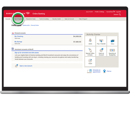 How to pay bills online with Online Banking | Bank of America