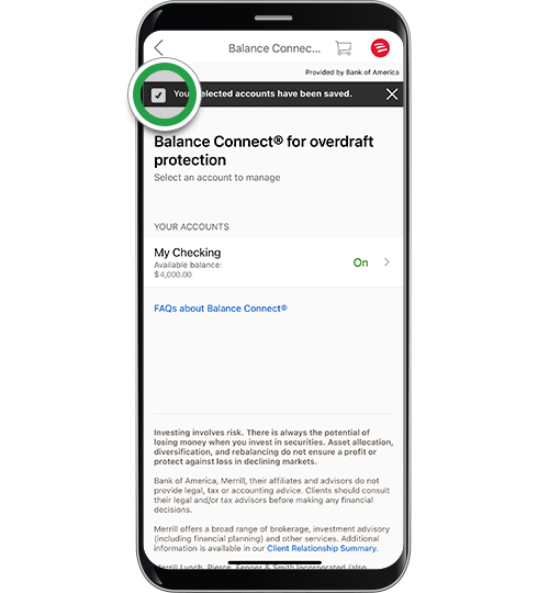Balance Connect & Overdraft Protection with the Mobile Banking App ...