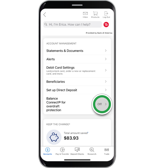 Balance Connect & Overdraft Protection with the Mobile Banking App ...