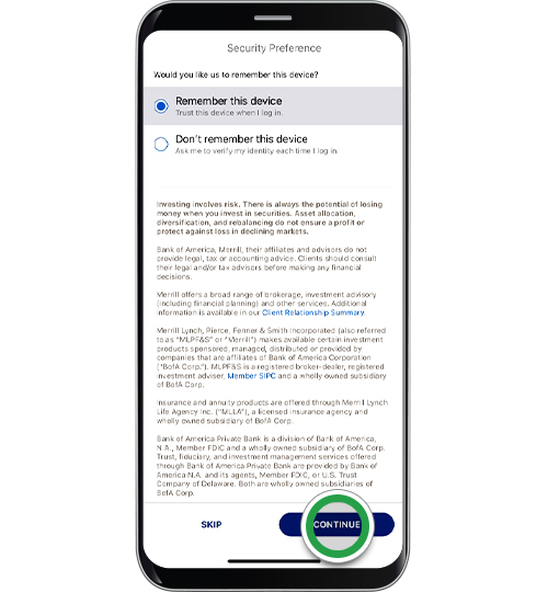 How to enroll in Mobile Banking with Bank of America