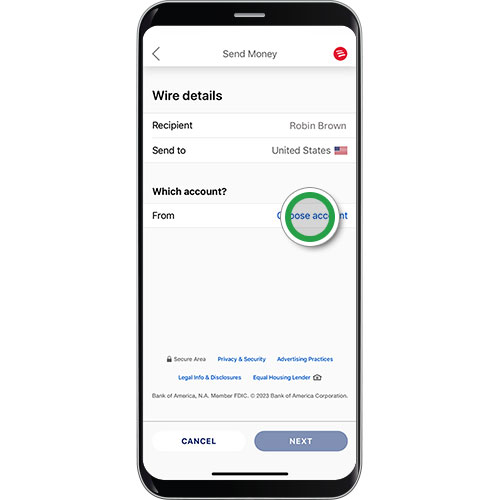How to do a Domestic Wire Transfer with Mobile Banking| Bank of America