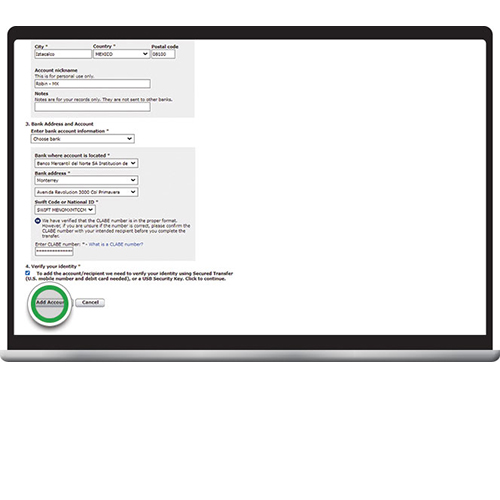 Bank of america address for wire transfer store