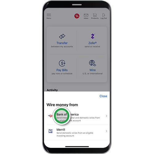 How to do an International Wire Transfer with Mobile Banking | Bank of ...