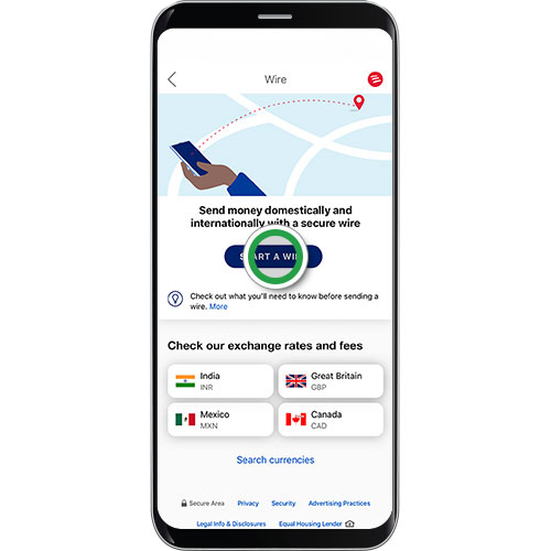 How to do an International Wire Transfer with Mobile Banking | Bank of ...
