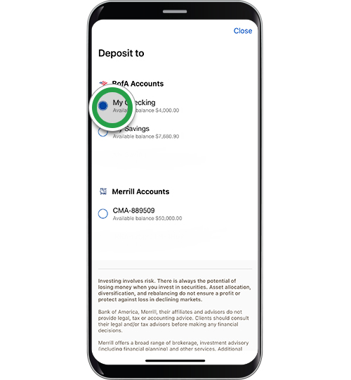 How to deposit a check with the Mobile Banking App | Bank of America