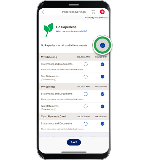 How to set up paperless statements with the Mobile Banking app | Bank ...