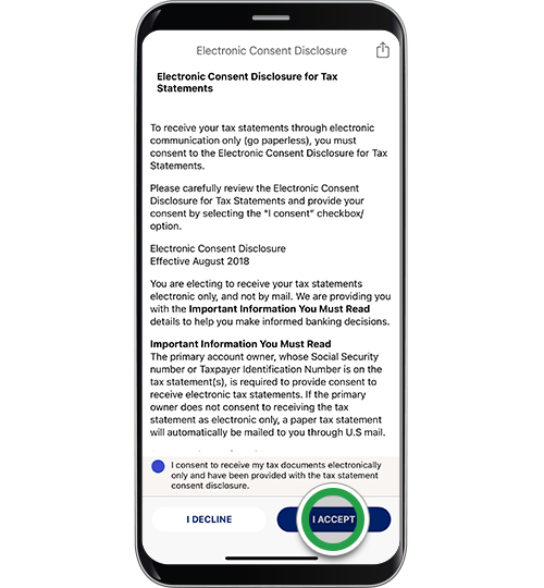 How to set up paperless statements with the Mobile Banking app | Bank ...