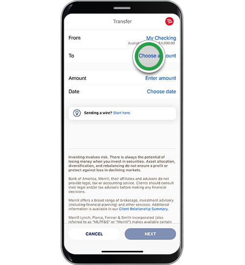 How to transfer money with the Mobile Banking app | Bank of America